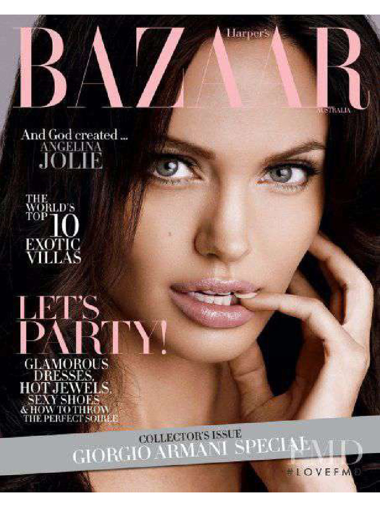 Angelina Jolie - Bazaar Magazine | PDF