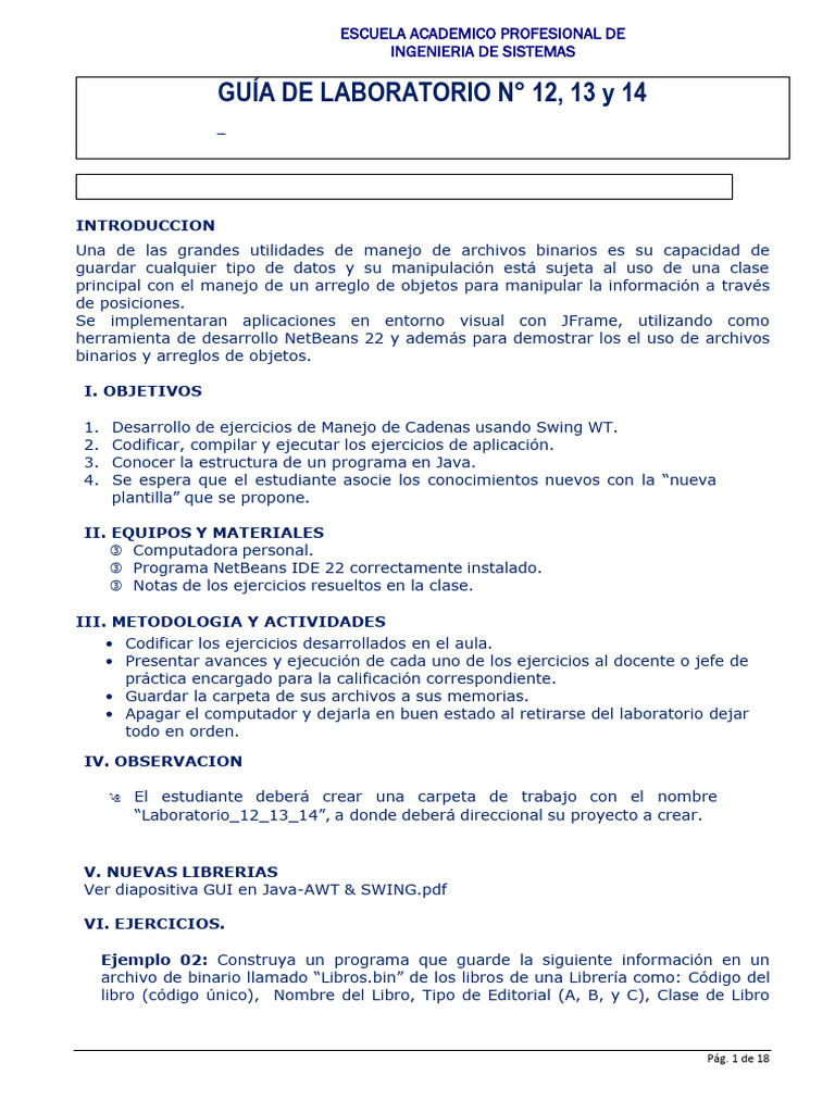 EJer - #12 - 13 - 14 | PDF | Objeto (informática) | Programación