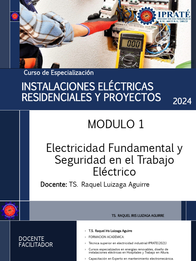 02 MODULO 1 INSTALACIONES ELECTRICAS RESIDENCIALES Y PROYECTOS | PDF | Energia electrica ...