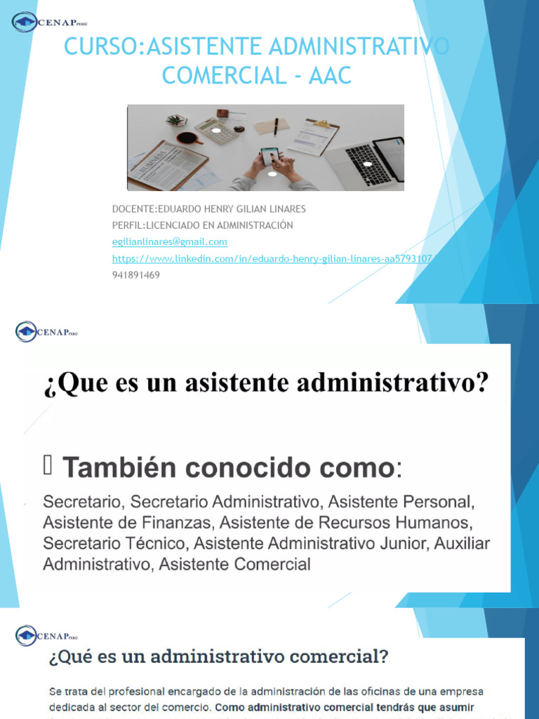 Curso Asistente Administrativo Comercial | PDF