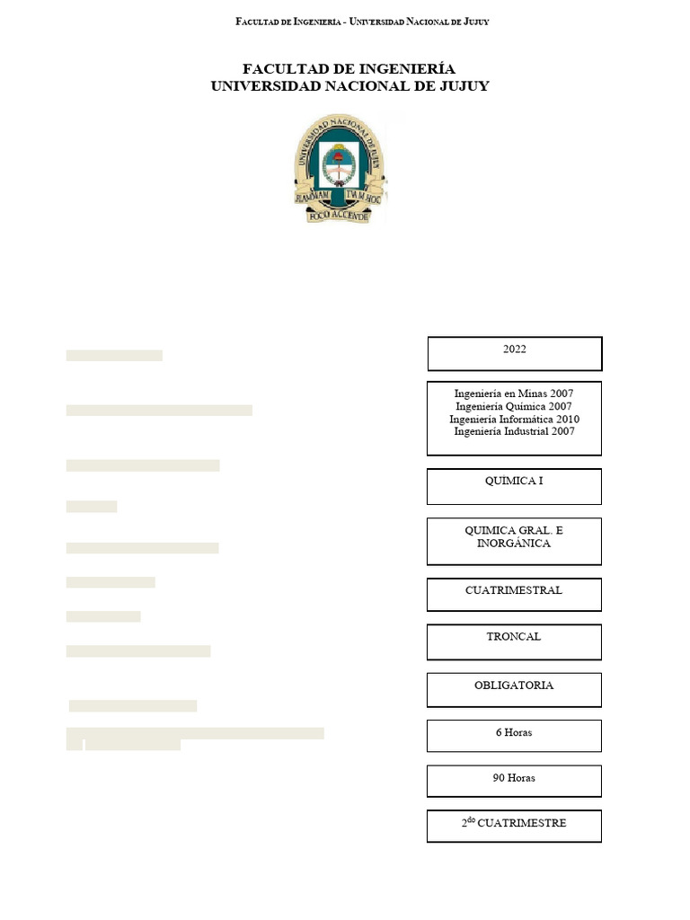 2022-Química I-lgsm-Ing. Min, Ing. Qcqa, Ing. Inf, Ing. Ind. | PDF | Enlace químico | Equilibrio ...