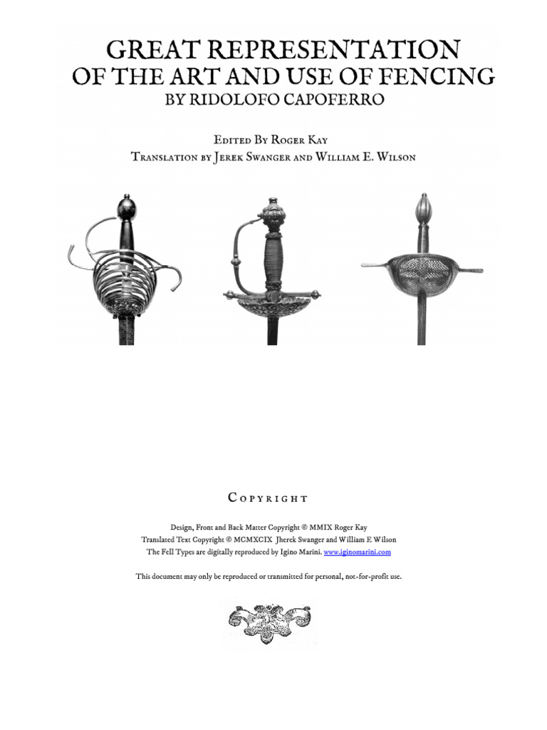 CapoferroEnglish | PDF | Sword | Military