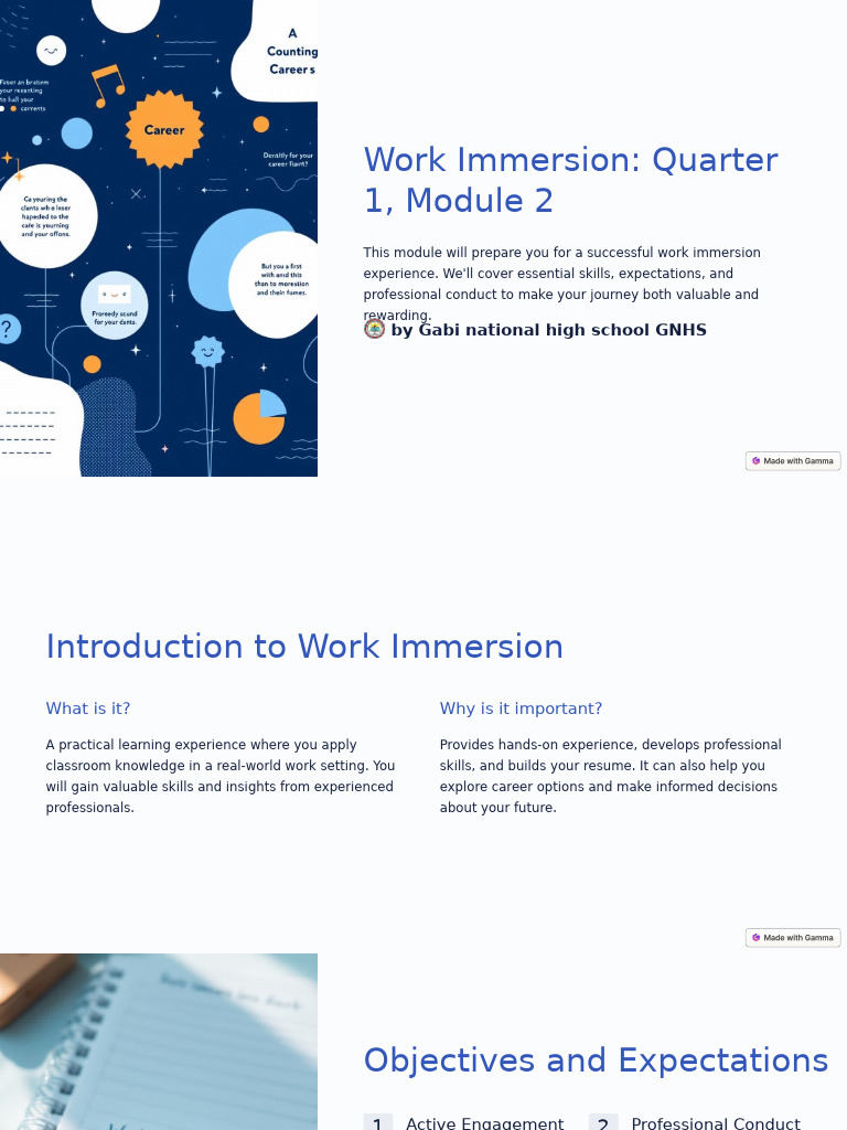 Work Immersion Quarter 1 Module 2 | PDF | Communication | Human Communication