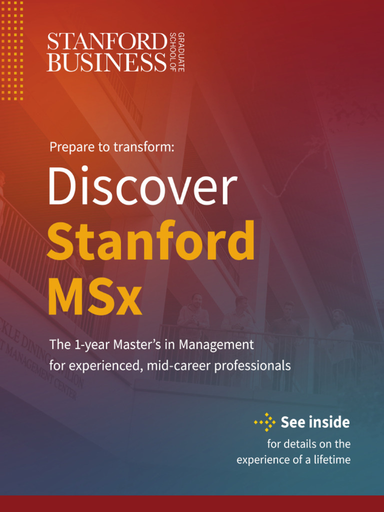 Discover Stanford MSX 2025 v3 PDF 1733500122 | PDF | Cognition | Learning