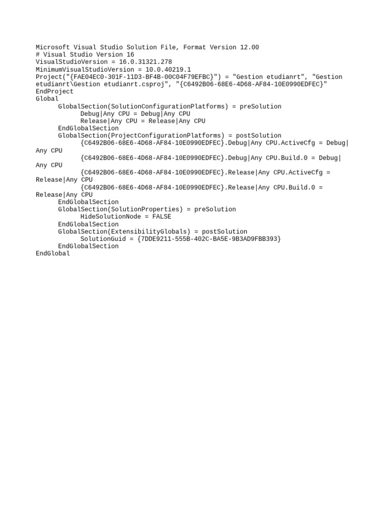 Gestion Etudianrt - SLN | PDF