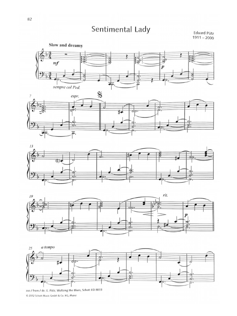 Sentimental Lady | PDF