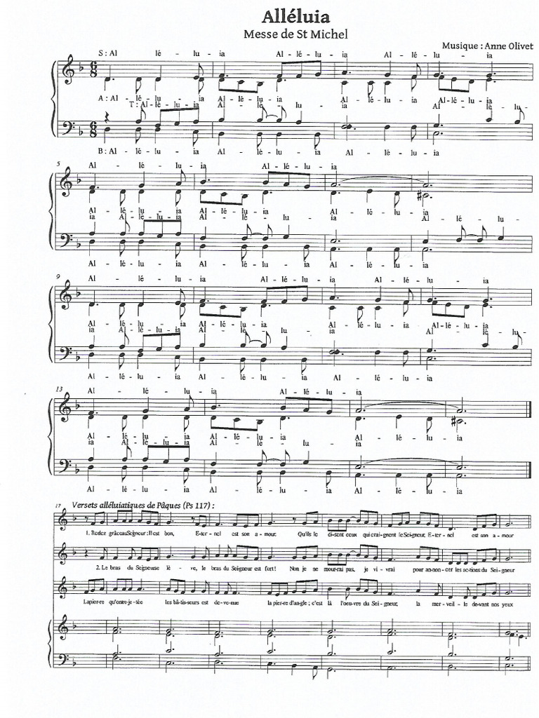 Alleluia ST Michel Partition | PDF