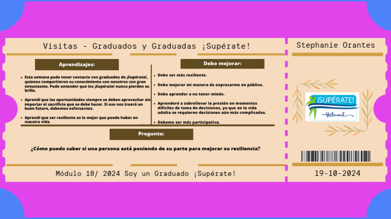 Ticket - Stephanie Orantes - 3V - Semana 2 | PDF