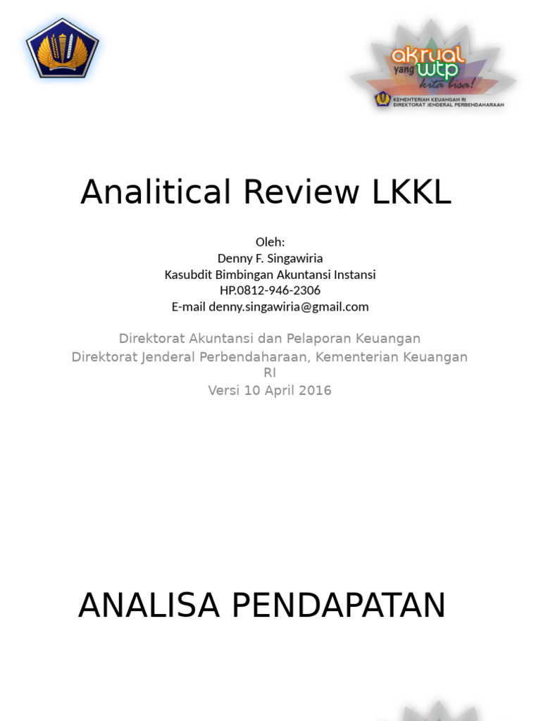 Analisis Pendapatan dan Beban LRA-LO | PDF