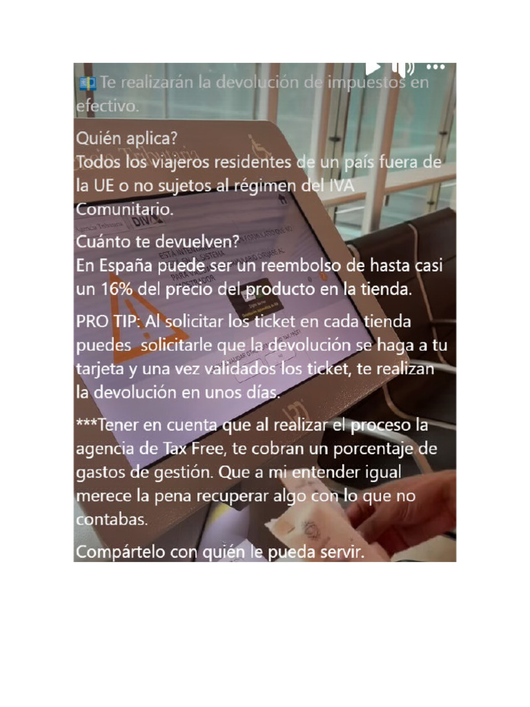 Proceso de TAX FREE en España | PDF