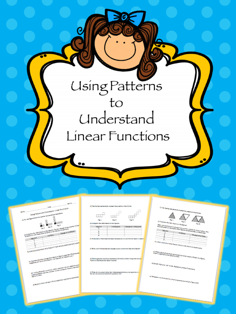 Using Patterns To Understand Linear Functions | PDF | Numbers | Mathematics