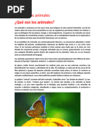 Texto informativo sobre animales | PDF