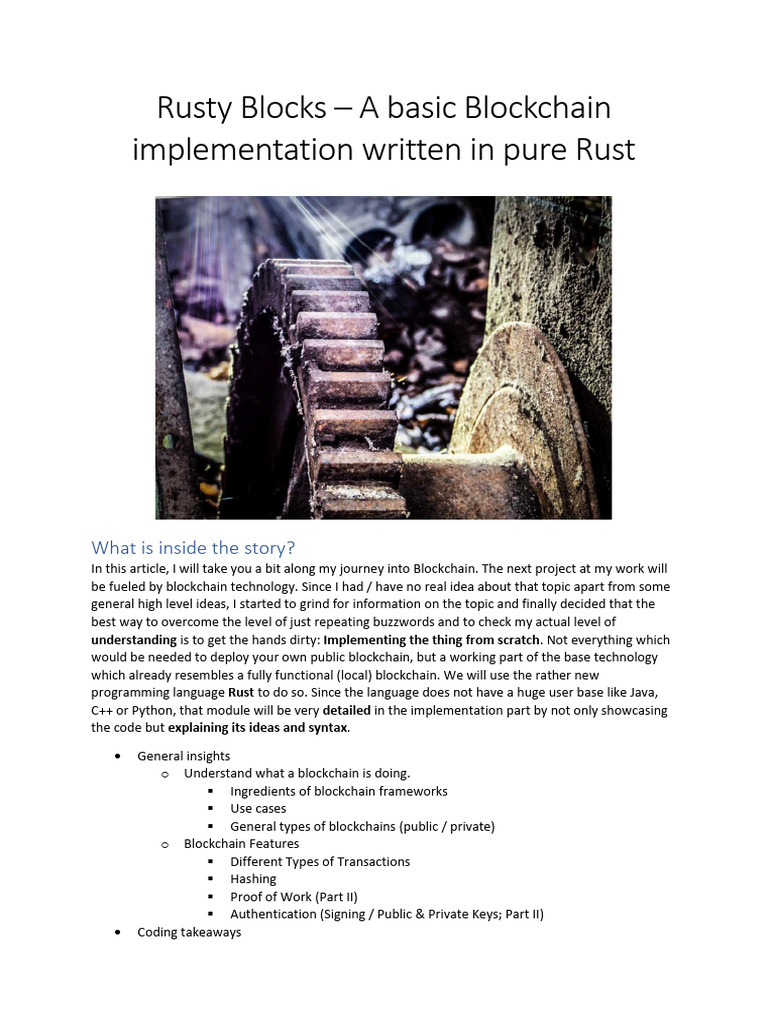 Blockchain Article Part 1 | PDF | Boolean Data Type | Modular Programming