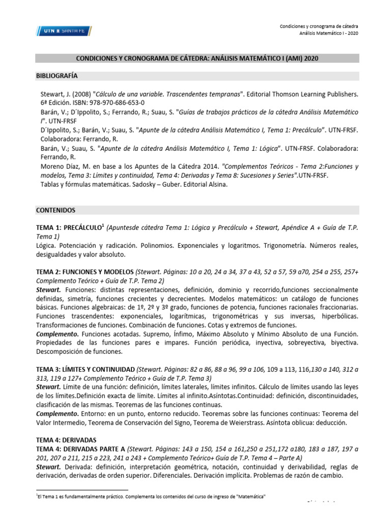 Plan Ami 2020 - Version Modificada - 28-09-2020 | PDF | Asíntota | Integral