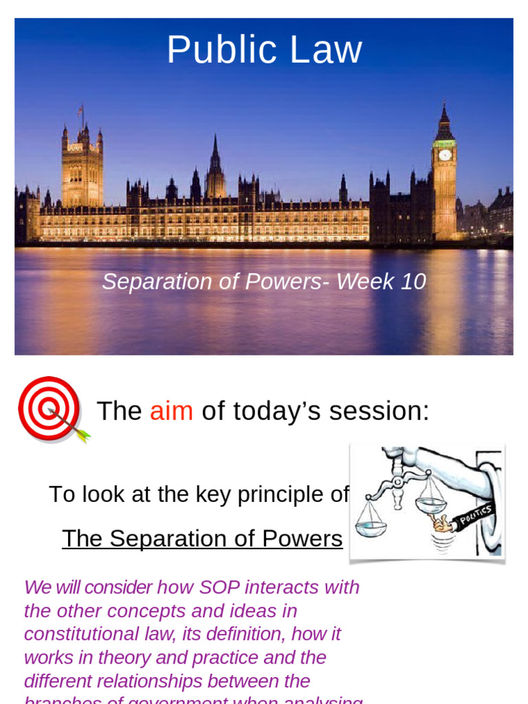 Understanding Separation of Powers in Law | PDF | Separation Of Powers ...