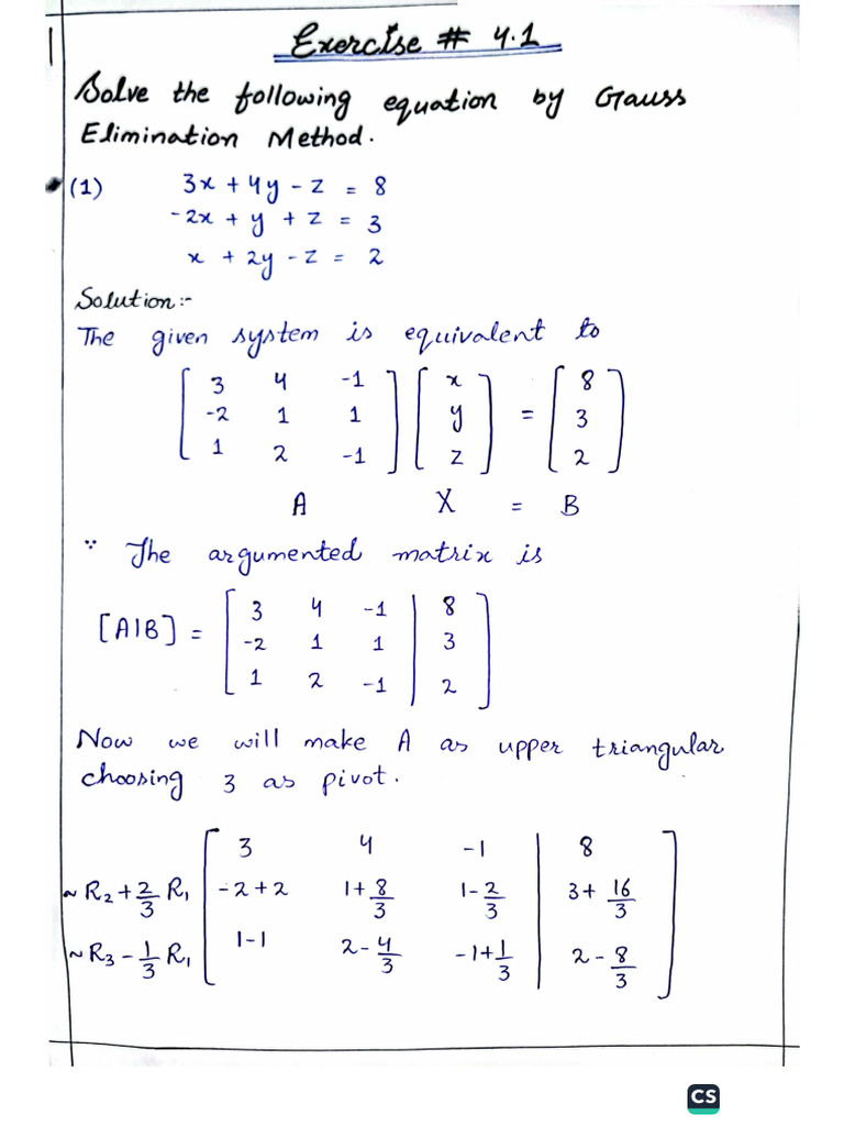 Chp#4 Exercise Numerical Analysis | PDF