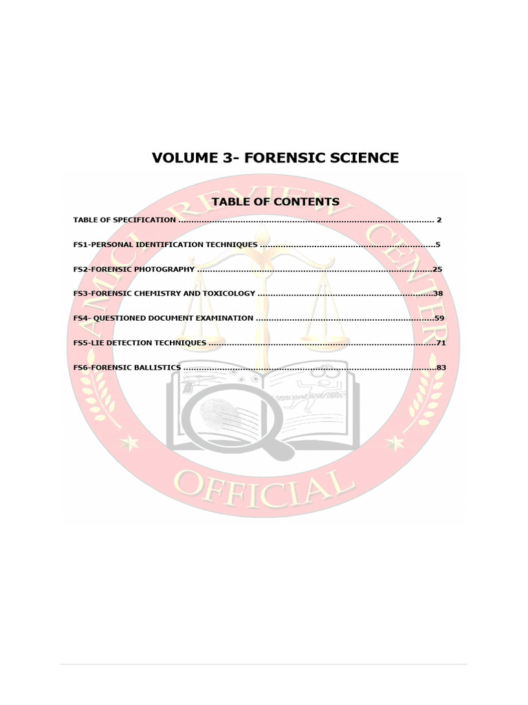 v3 Forensic Science | PDF | Forensic Science | Fingerprint