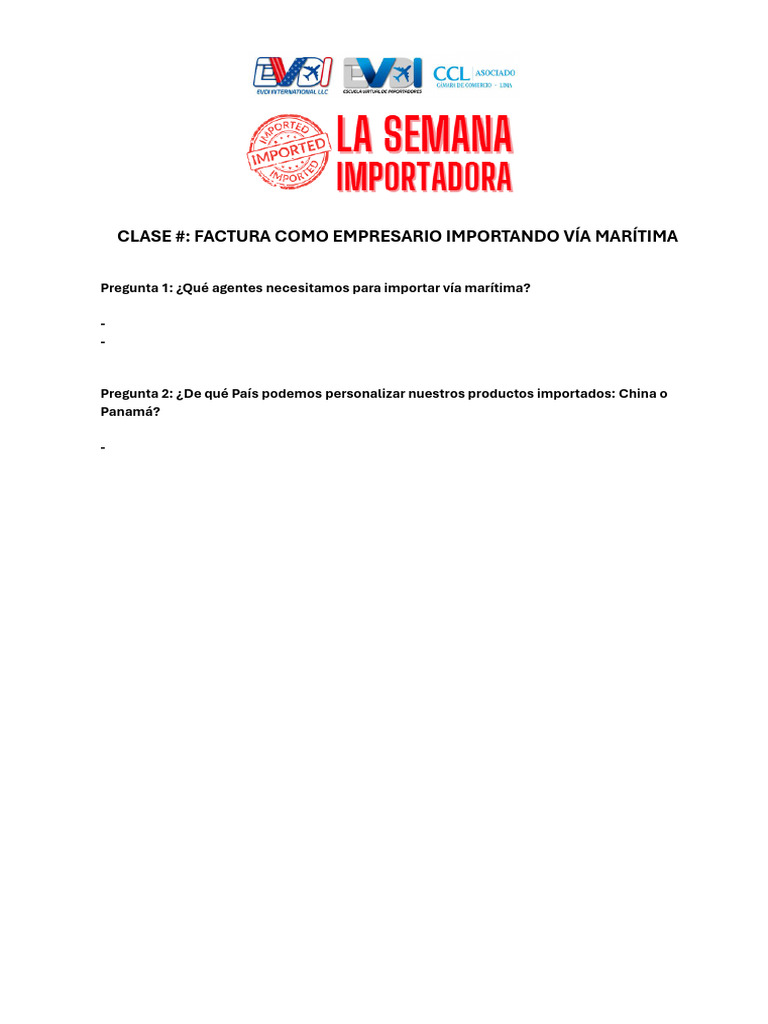 Importación Marítima: Guía Básica | PDF