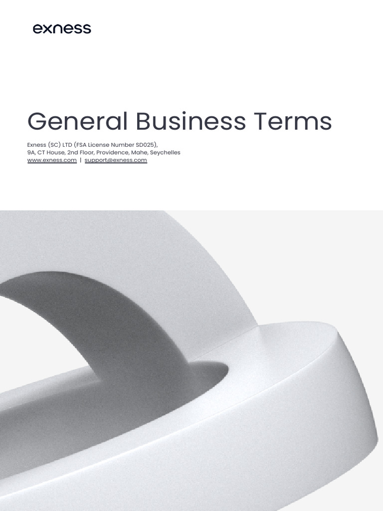 Exness SC General Business Terms | PDF | Order (Exchange) | Identity ...