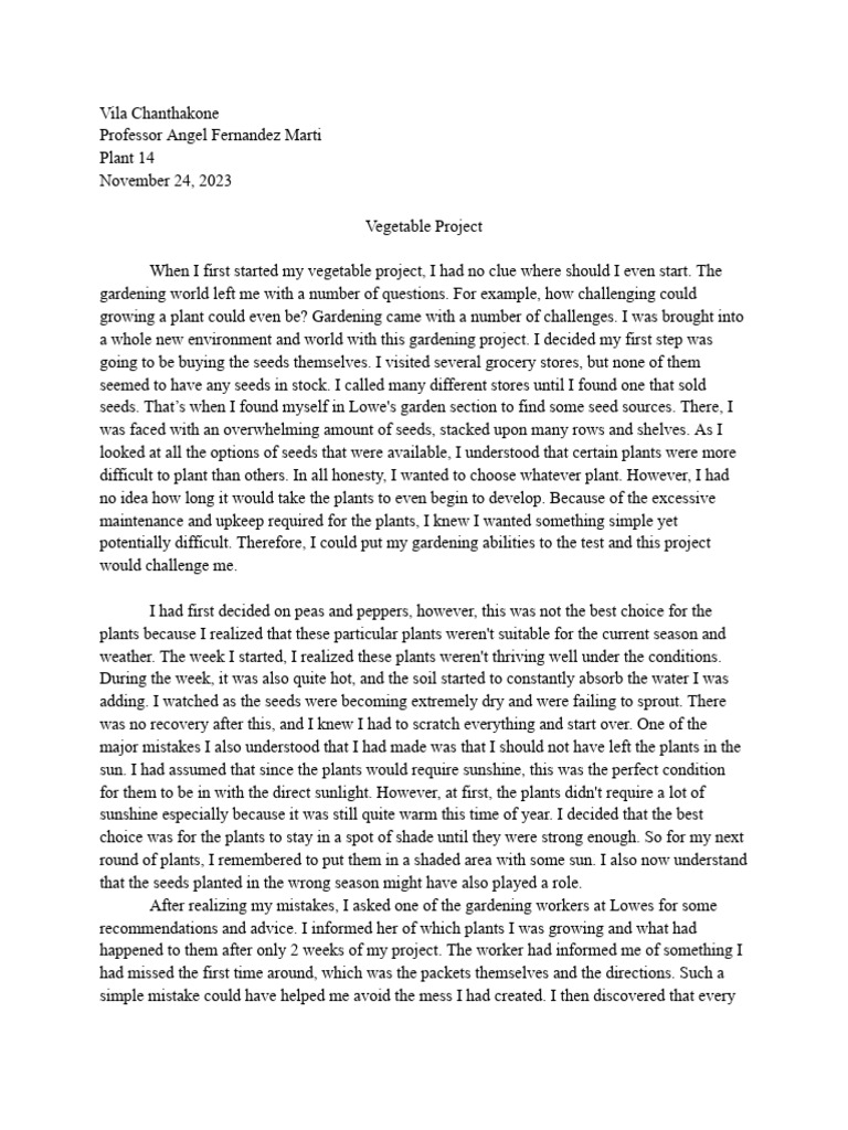 Final Plant project research | PDF | Fertilizer | Soil