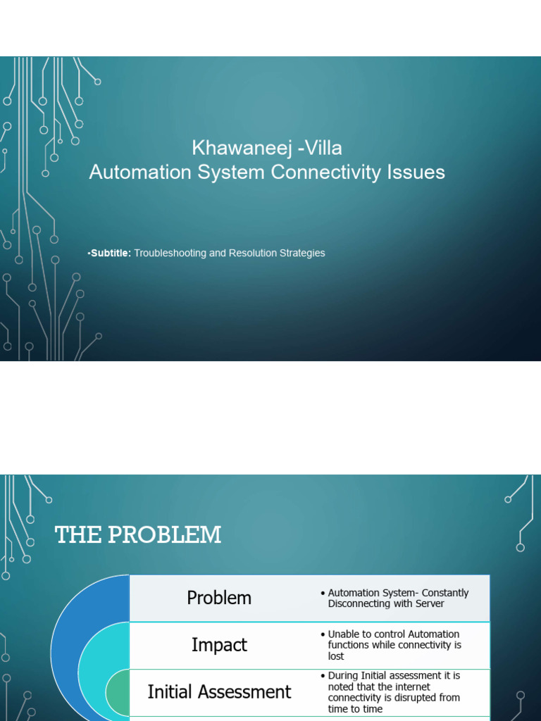 Khawaneej Villa Automation Connectivity Fixes | PDF | Computer Network ...