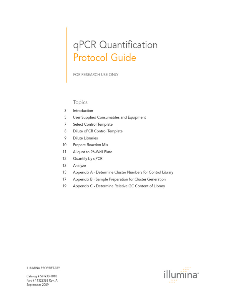 QPCR - Quant - Protocol - Guide - 11322363 - A 1 | PDF