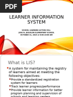 Learner Information System | PDF