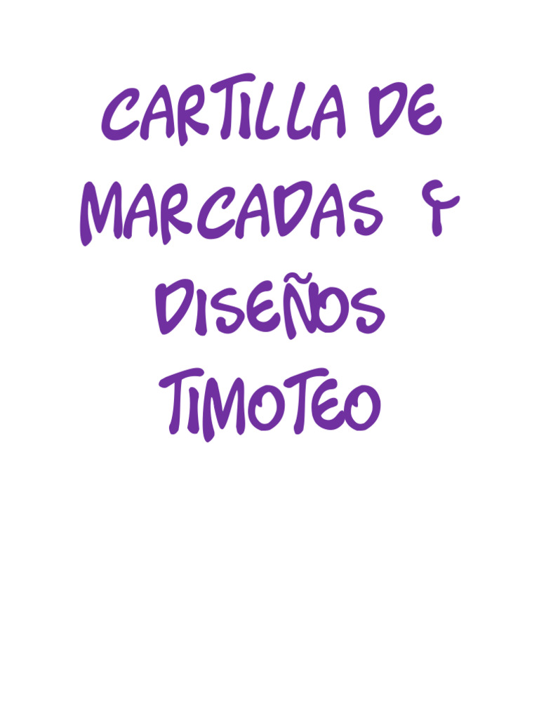 Cartilla de Lettering y Diseños Estilo Timoteo | PDF