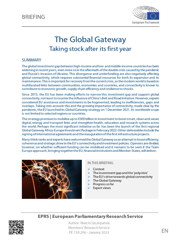Global Gateway | PDF | Infrastructure | European Union