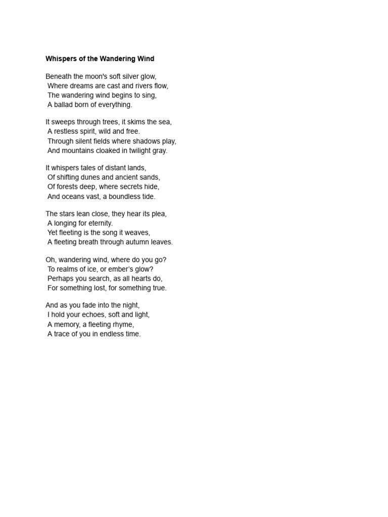 POEM Assignment | PDF