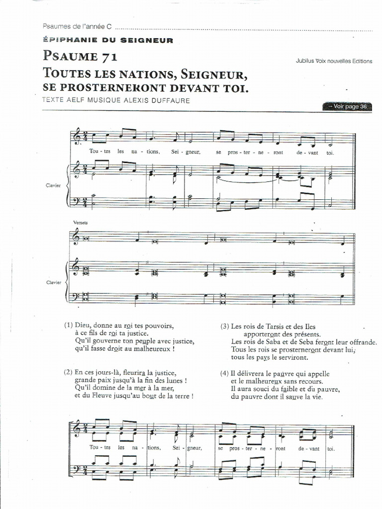 Psaume 71 | PDF