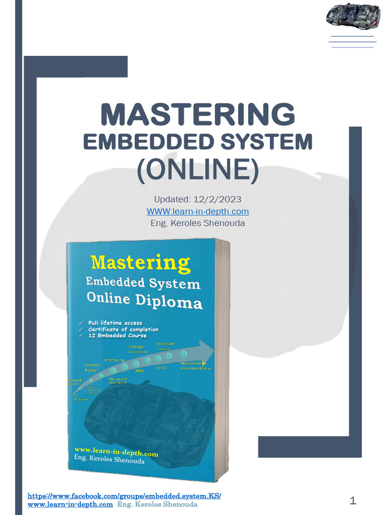 Mastering Embedded System Diploma | PDF | Computer Hardware | Computer Programming