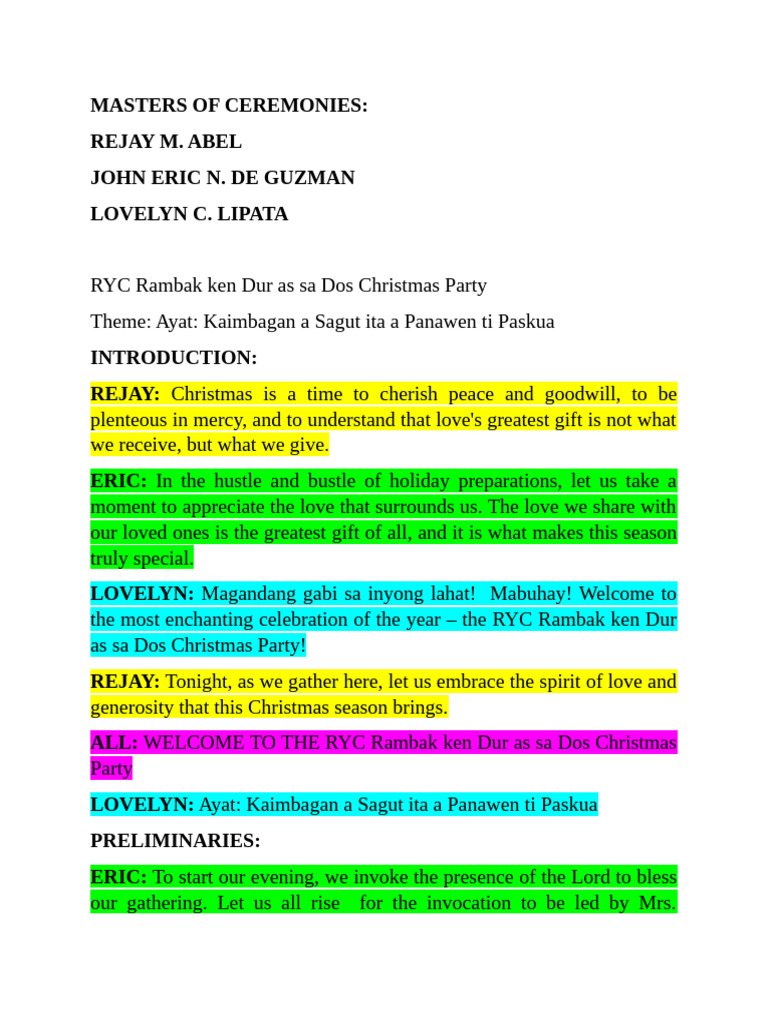 MC SCRIPT | PDF | Qualifications | Educational Stages