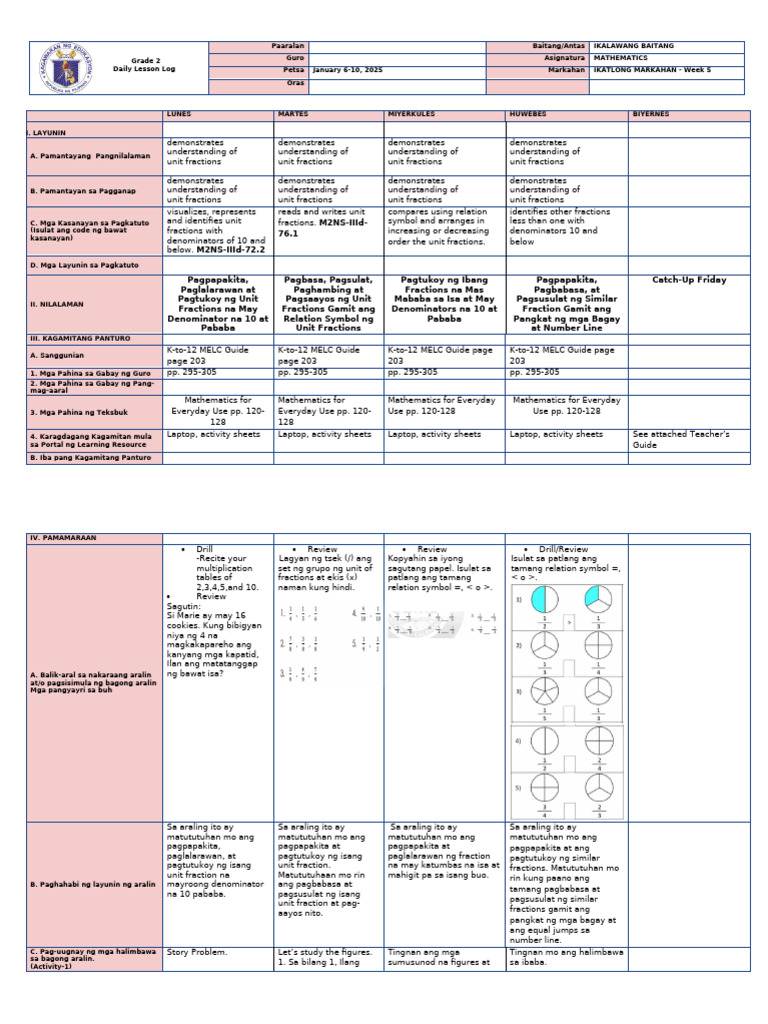 Q3-Week5-Dll-Math 2 | PDF