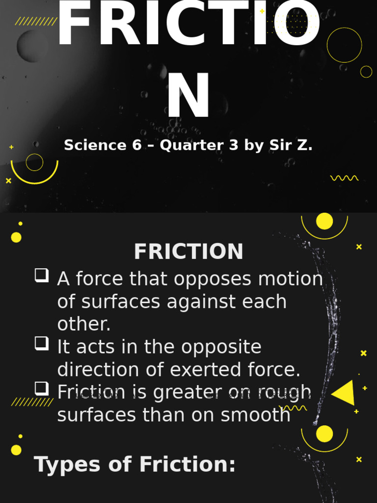 Types of Friction Force | PDF | Friction | Force