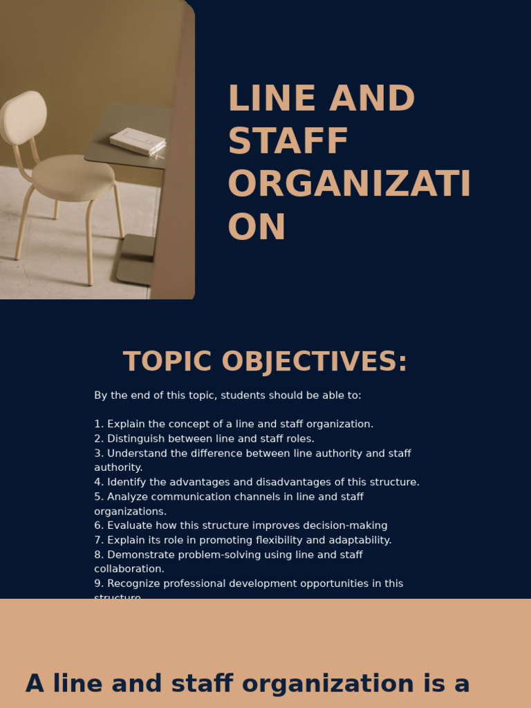 Line and Staff Organization Explained | PDF | Decision Making ...