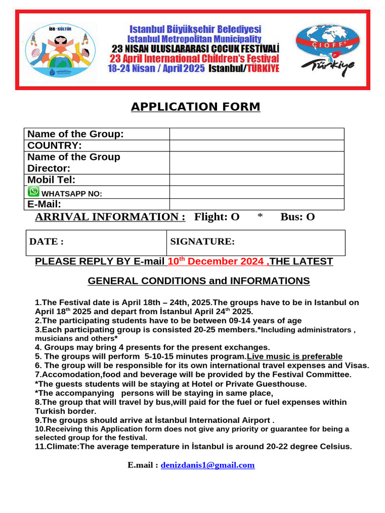Ibb 2025 App - Form | PDF