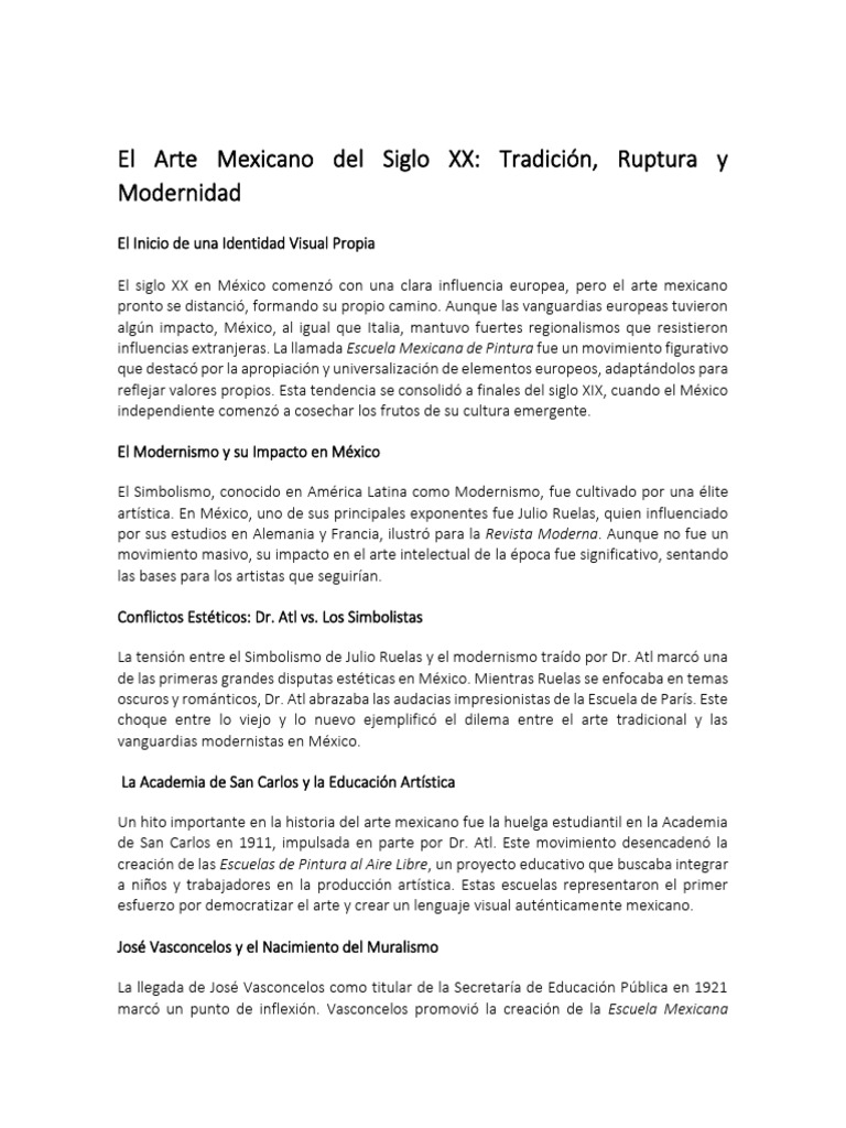 El Arte Mexicano del Siglo XX y Centroamerica | PDF | México | Las artes