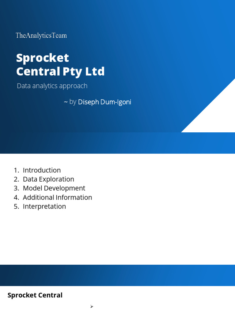 Bike Company Market Analysis by Diseph | PDF | Wealth