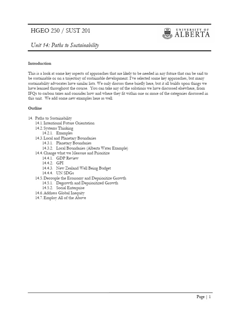 Unit14 Outline | PDF