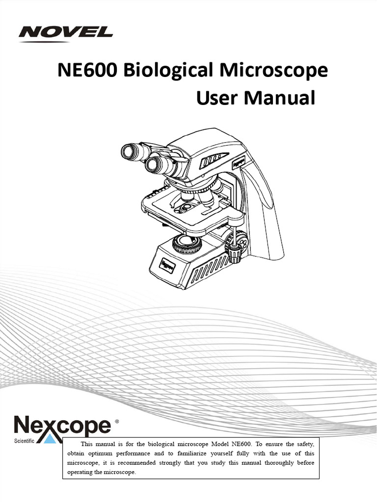 Nexcope NE620+Biological+Microscope++Instruction+Manual English | PDF | Electromagnetic ...