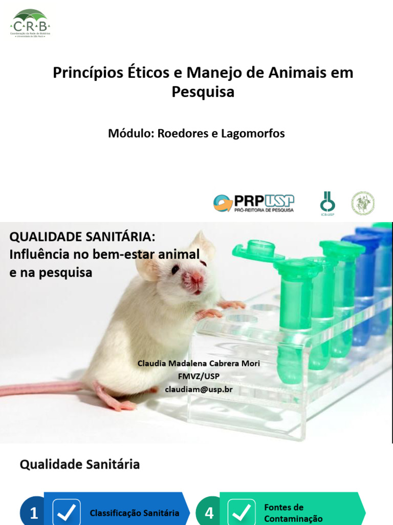 3a_Qualidade Sanitária dos animais de laboratório | PDF | Microbiologia ...