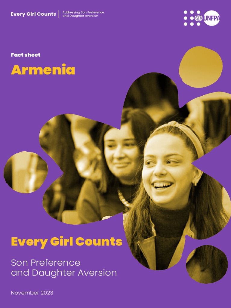 Unfpa Armenia Factsheet 3 | PDF | Gender | Gender Studies