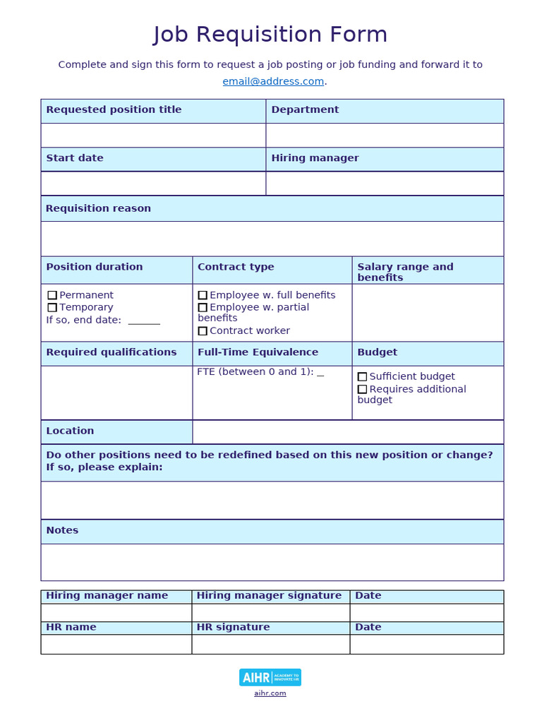 Job-Requisition-Form | PDF