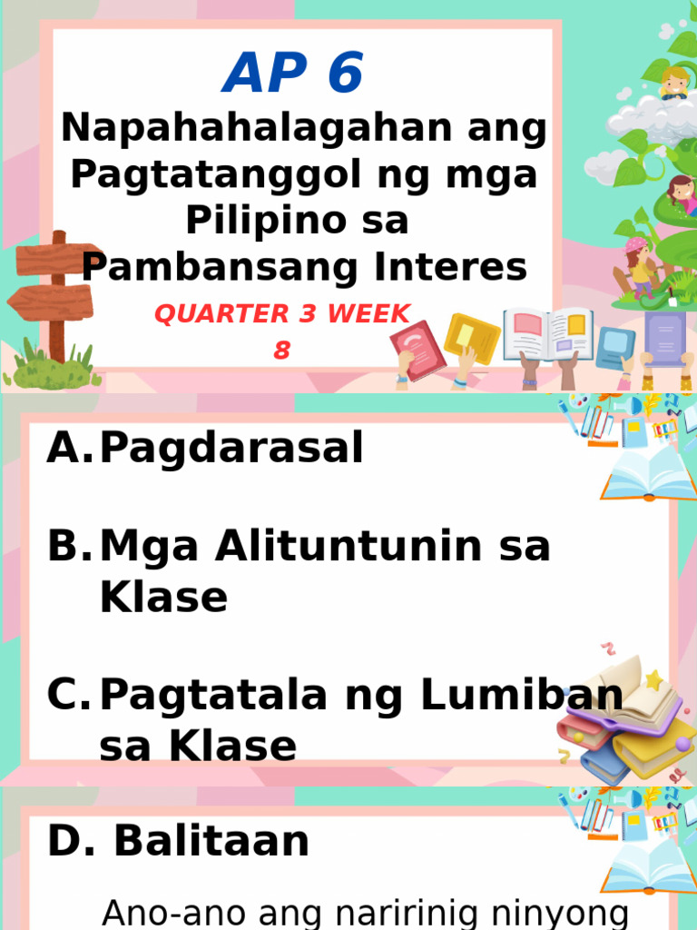 Cot Ap 6 Q3 Week 8 | PDF