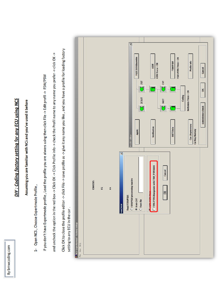 NCS Expertmode Coding - Default A Module 1 | PDF