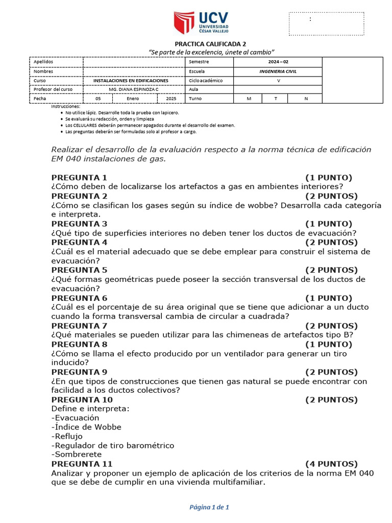 Pc02 - Practica Calificada Nro 02 | PDF