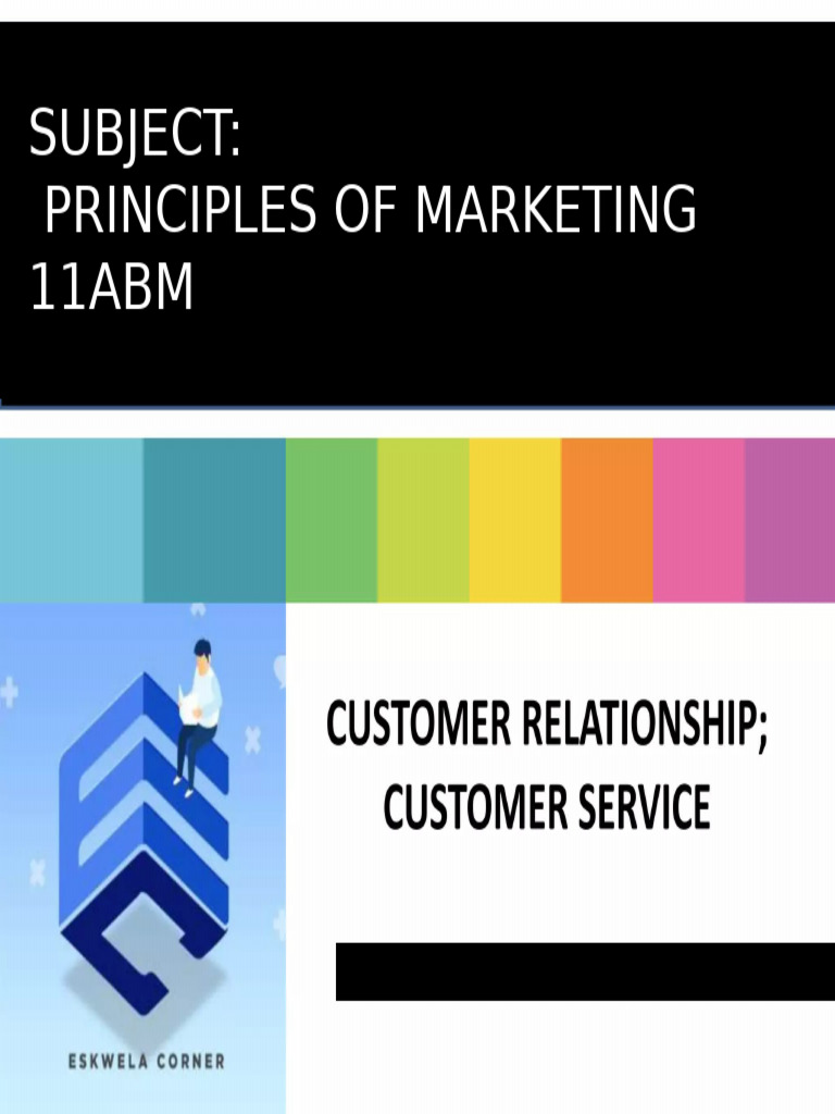 Lesson 4 Customer Relationship Customer Service | PDF