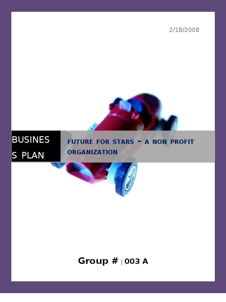 Business Plan Group # 003 | Download Free PDF | Nonprofit Organization ...