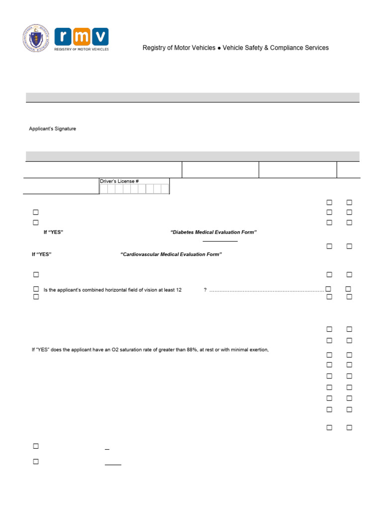 7D Medical Form for School Drivers | PDF | Physician | Hearing